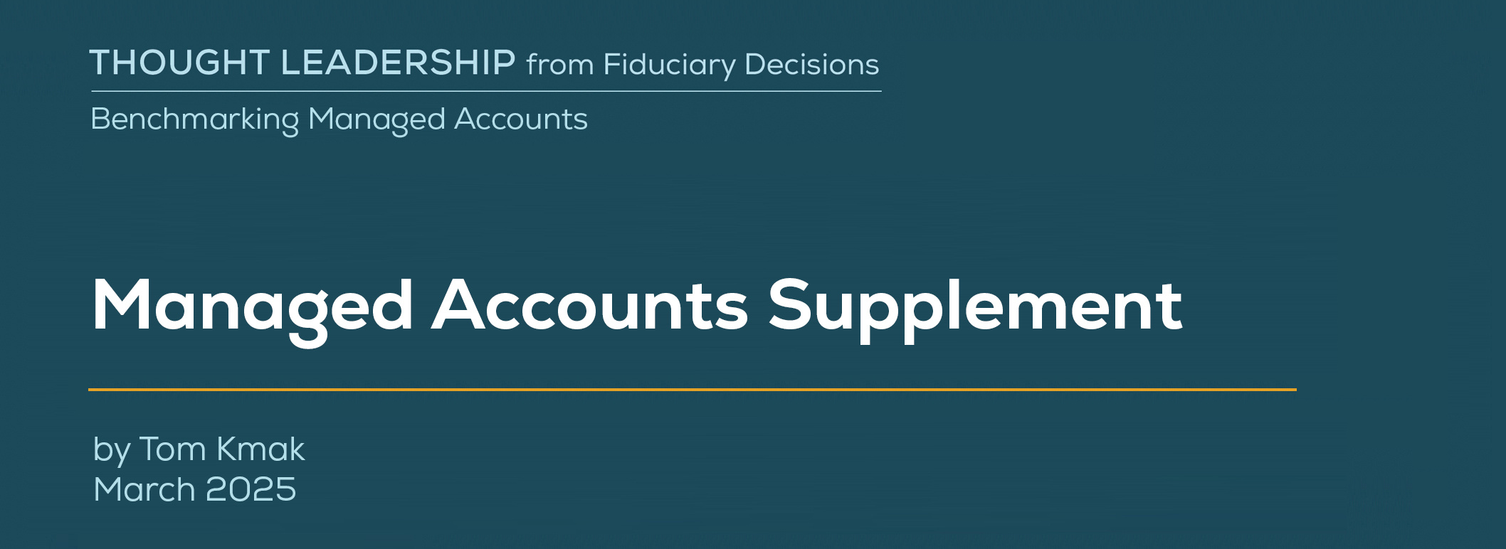 Managed Accounts Supplement 04 02 2025